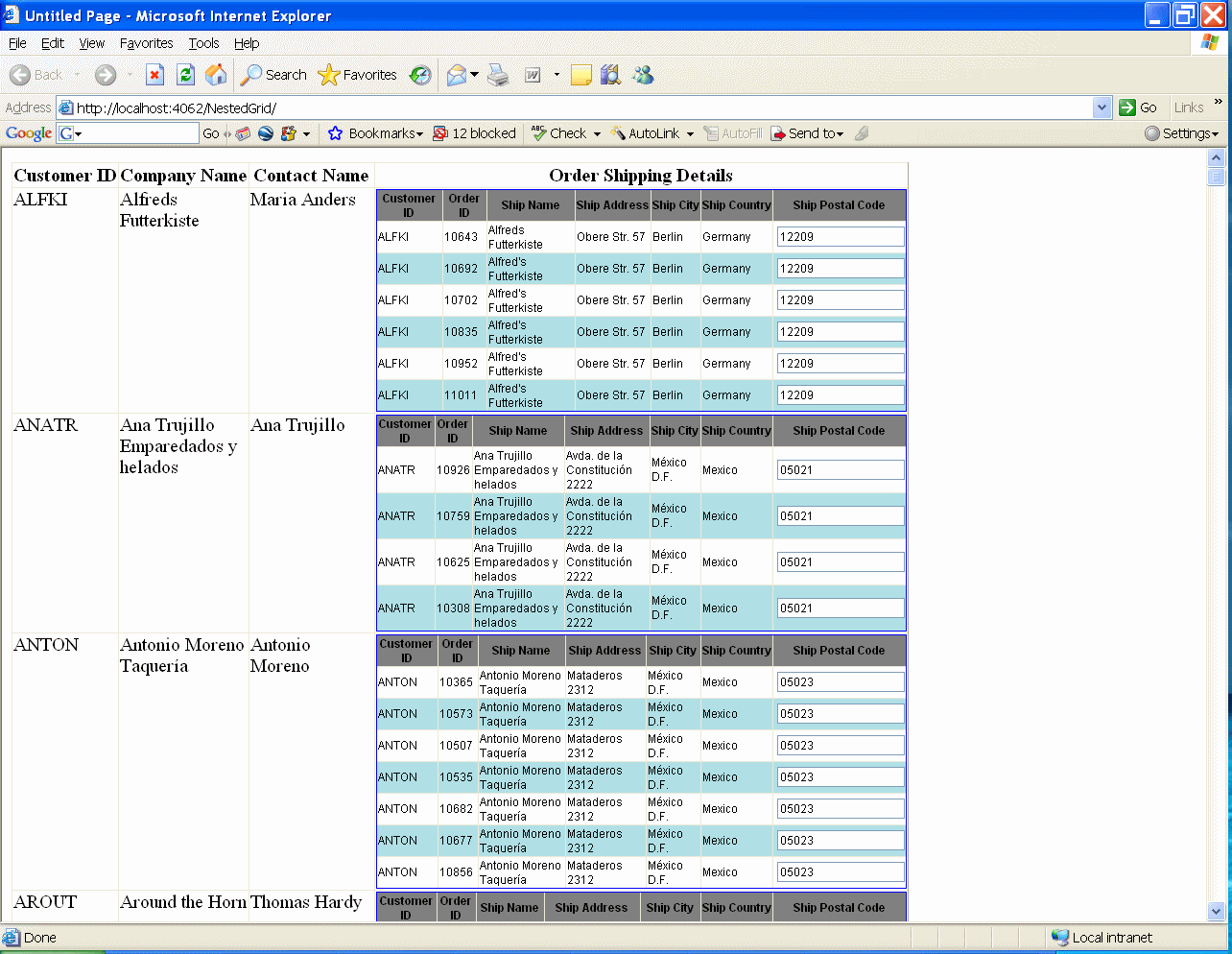 Paging And Sorting Grid In Asp Net Mvc Using Jquery And Ef 
