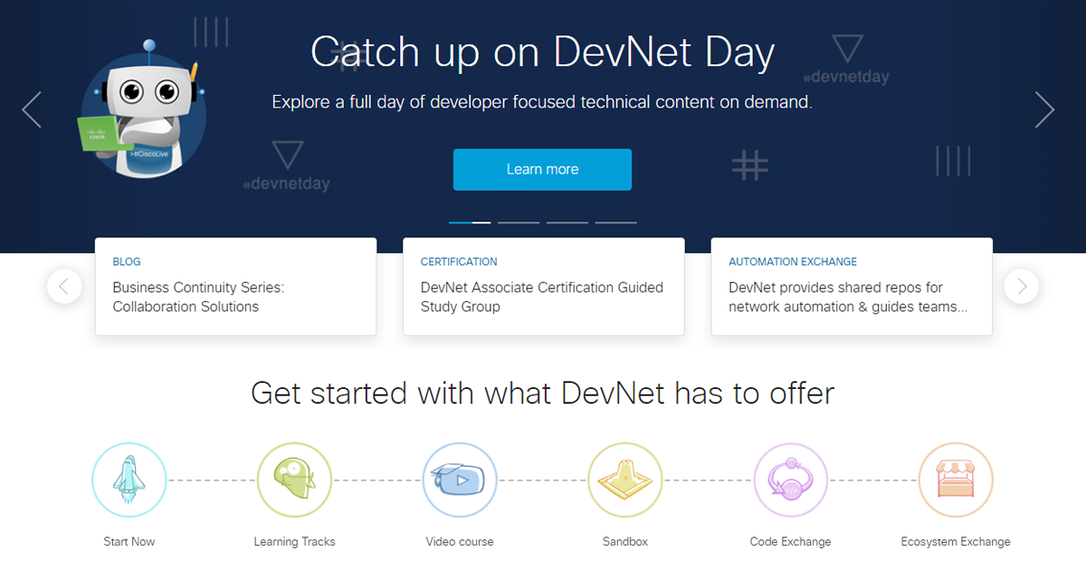 開発者におすすめ！ プログラマブルな最新のネットワークが学べる「Cisco DevNet」の歩き方 (2/2)|CodeZine（コードジン）