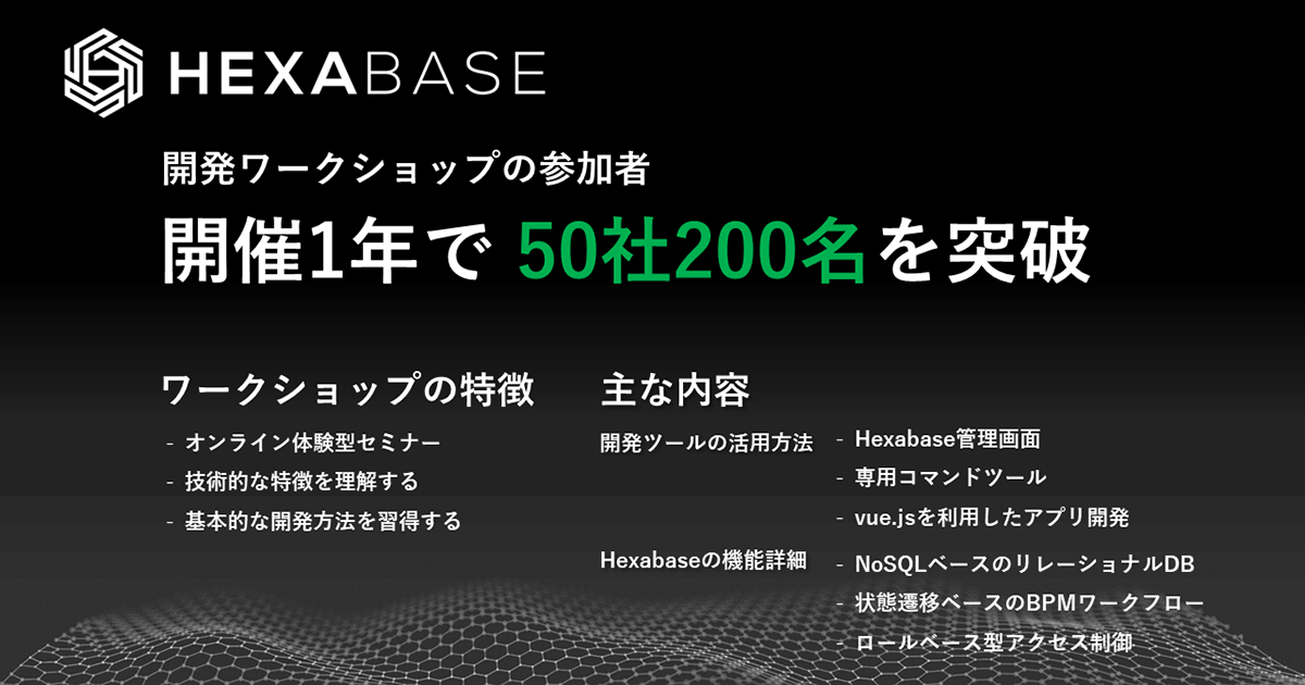 Hexabase、エンジニア向けワークショップ参加者が1年で50社200名を突破|CodeZine（コードジン）
