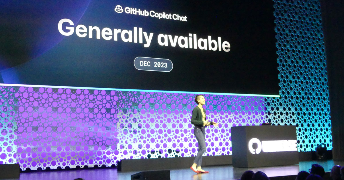 【GitHub Universe 2023】「GitHub Copilot Chat」が12月に一般提供へ、JetBrains製IDEへの導入も|CodeZine（コードジン）