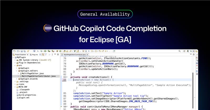 Eclipseに対応したCopilot「Code completion in GitHub Copilot for Eclipse」正式版が ...