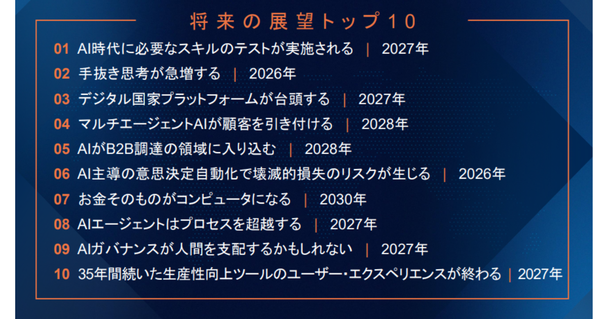 Gartnerが今後の戦略的展望を発表、2026年末には50%の組織が「AIを使わない」スキルを求めると予測|CodeZine（コードジン）